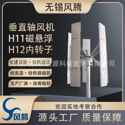 H11/H12200W垂直轴磁悬浮/永磁发电机风力发电12V~48V