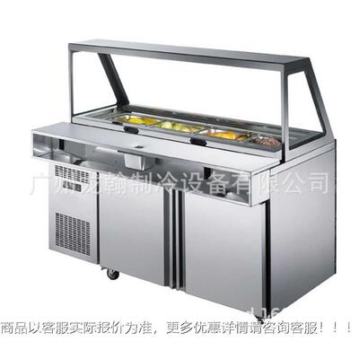 三文治藏工作冷商卧式不锈subway02钢用冷柜台餐饮厨房柜