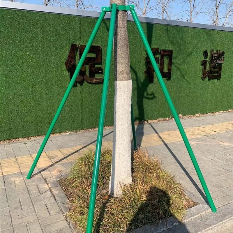 园林树木支撑架行道树木r防风支撑杆大树支撑固定器苗木支架铁抱