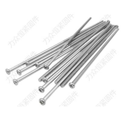 M4*x170x180x190x200mm不锈钢304半牙十字圆头螺丝钉盘头加长