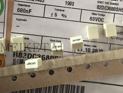 R82DC3680SH60J  R82  63V0.68UF 684 68N KEMET AV 薄膜电容 5mm