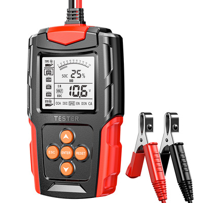 English 12V24V car battery tester CCA电瓶寿命分析仪 红色
