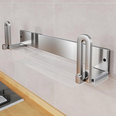 厨房墙面锅盖免打孔置物架