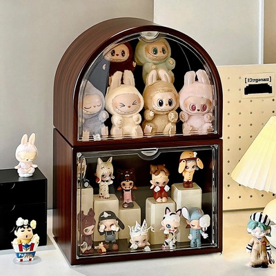 盲盒手办展示柜泡泡玛特收纳盒