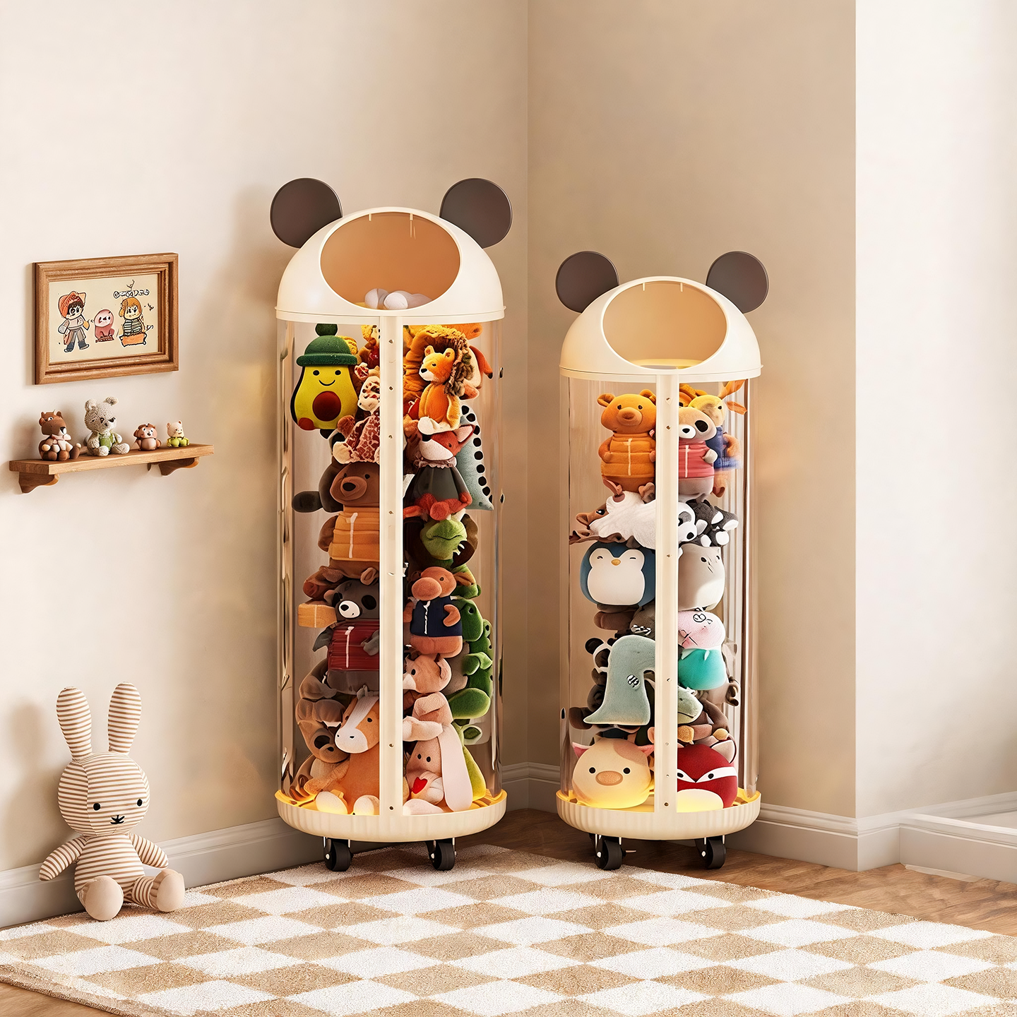 jellycat收纳架卧室毛绒公仔储物神器棉花娃娃大容量客厅展示架