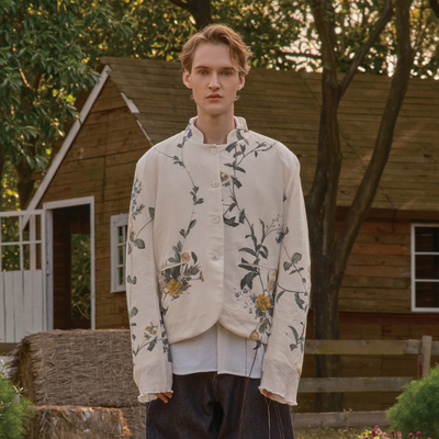 TAM TUAS 永生花 永生花双子星立领双面西装《致爱洛斯的咏叹调》