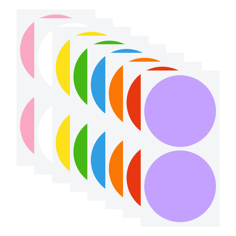 10cm不干胶圆形贴纸可手写衣服贴