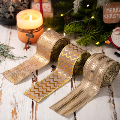 New Christmas ribbons, Christmas tree garlands, decorative