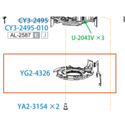 全新原装 适用于 佳能RF24-105F4 L IS USM 光圈组 YG2-4326 组件