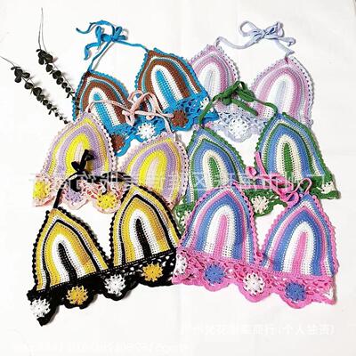 Autumn Hollow Crochet Wear Bohemian Camisole Women's New