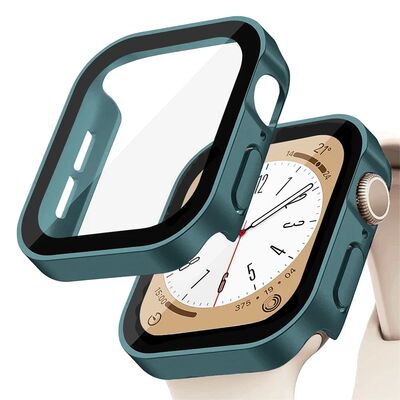Glass+cover For Apple Watch case series 8 7 6 5 4 se 44mm