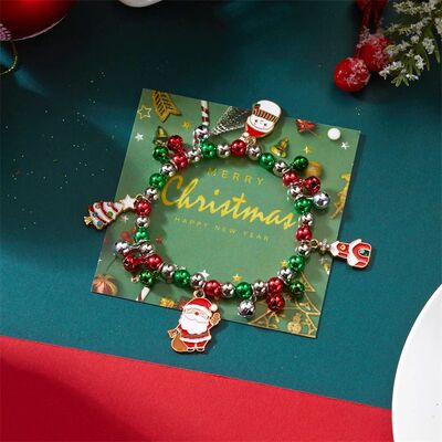 Fashion Chistmas e Bacelet fo Women Men Snowman Santa Claus