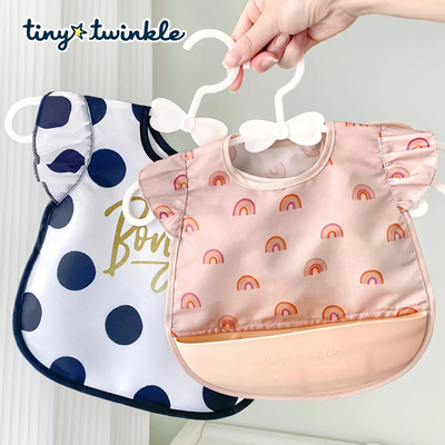 宝宝吃饭围兜防水超软