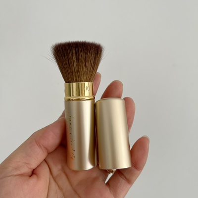 绝版好物Jane Iredale珍爱芮德伸缩粉饼刷动物毛矿物质粉刷W101