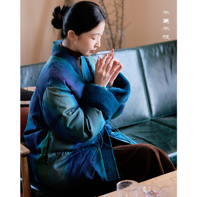 渐变香云纱95白鸭绒不蔓不枝