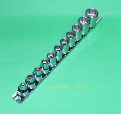 进口日本Koken工具 3/8方5-19mm11件公制12角梅花套筒 RS3405M/11