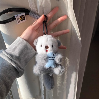 背包小饰品水獭情侣钥匙扣