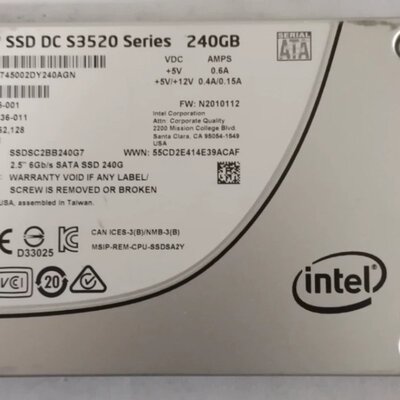S3520 240G SSDSC2BB240G7 MLC 2.5 服务器固态SSD提供测报议价