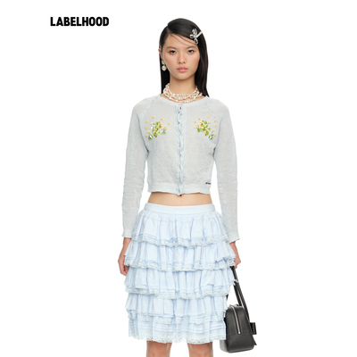 SHUSHUTONG钉珠花针织开衫