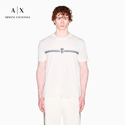 AX/阿玛尼男士圆领短袖正肩T恤