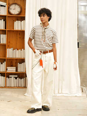 Retro21做旧水洗复古宽松牛仔裤