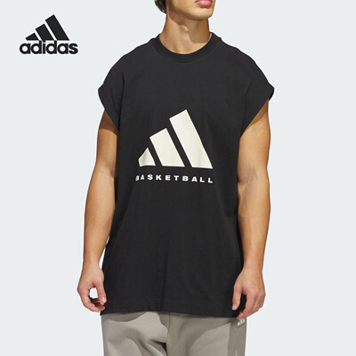 adidas BASKETBALL 训练舒适透气短袖篮球衣男女同款 JY0200