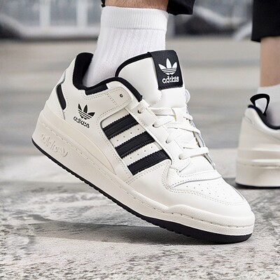 Adidas阿迪达斯官方男女鞋2025春季新款FORUM LOW CL休闲鞋IH7830