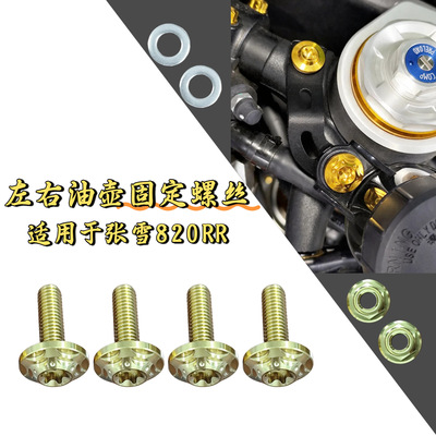 适用张雪820RR 左右油壶固定钛合金螺丝钉 摩托车改装螺丝配件