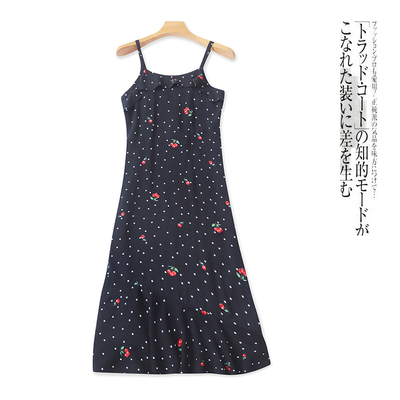 印花吊带裙夏季新款外贸女