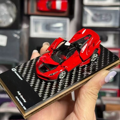 GlAMCRAFT 1:64 法拉力 拉法 合金全开 仿真汽车模型