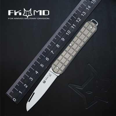 意大利FOX狐狸进口随身便携口袋刀迷你水果刀折刀M390钢钥匙扣刀