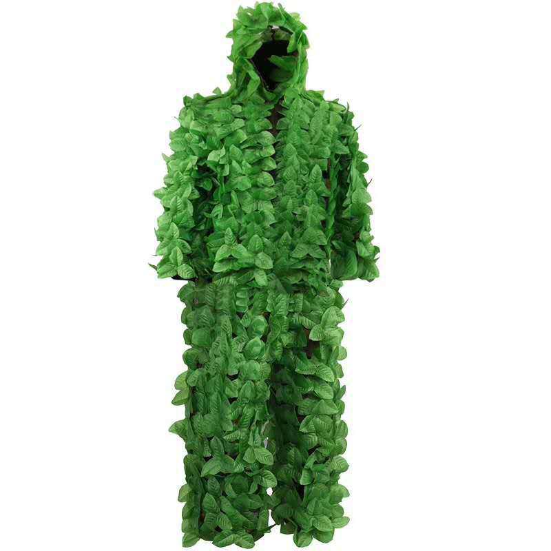 成人粘花树叶吉利服大吉大利吃鸡伪装服跨境户外丛林狩猎吉利服