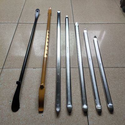 扒胎机专用撬板汽车轮胎修理工具撬棍长500mm碳钢补胎弯钩扁撬杠