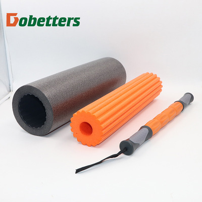 三合一P瑜伽柱套装深层肌肉放松按棒泡沫轴筋膜普拉提跨境货源