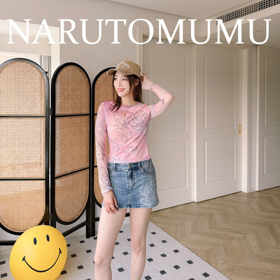 小姐姐全球购ED HARDY 水钻蝴蝶 长袖 打底衫 女款25春Z045