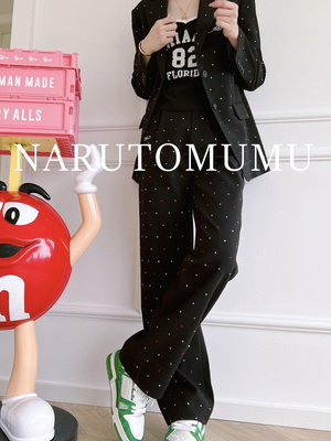 水钻edhardy美潮直筒裤西装裤