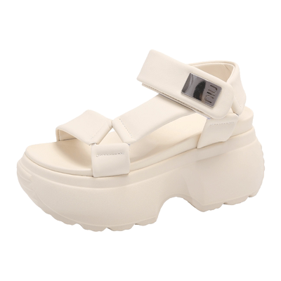 8cm内增高厚底高跟运动凉鞋