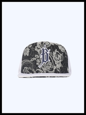 BROKENSWORD美式腰果花贴布网帽