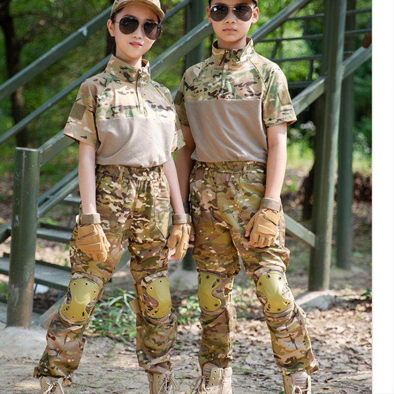 儿童迷彩服战术蛙服套装亲子户外战术CS拓展夏令营特种兵军训服装