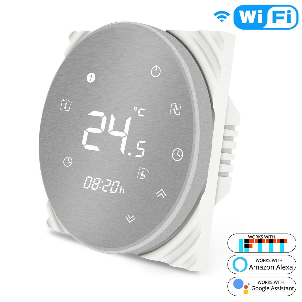 智能WIFI恒温器 手机远程控制电地暖恒温器支持智能音箱语音控制