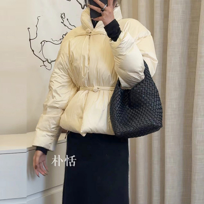 盘扣鹅绒羽绒服时尚显瘦外套