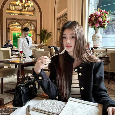 法式高级感气质粗花小香风外套女2026春秋新款设计感名媛轻熟上衣