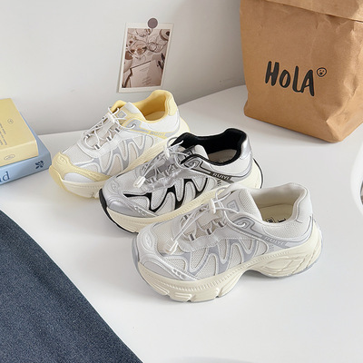 韩版老爹鞋子阿甘网鞋2025夏新款时尚休闲运动鞋轻便鞋子XY-A576