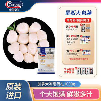 Clearwater进口扇贝柱1000g