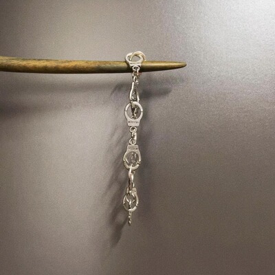 Vintage古着 Silver handcuffs手链