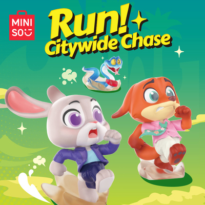 MINISO名创优品迪士尼疯狂动物城Run!全城追击系列手办盲盒可爱