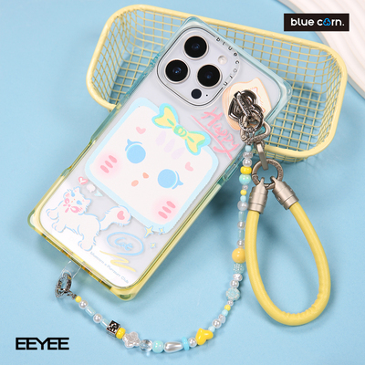 【bluecorn】蓝色苞米 伊亚伊清爽假日双耳腕带 黄蓝挂绳集合通用