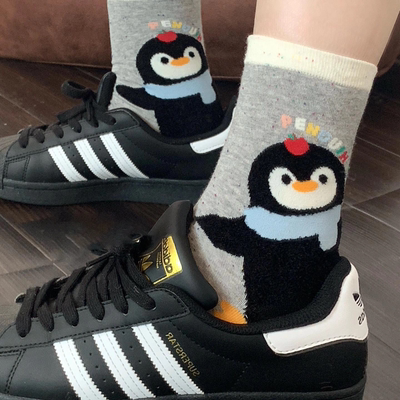 入秋啦！企鹅袜子好呆萌！巨可爱