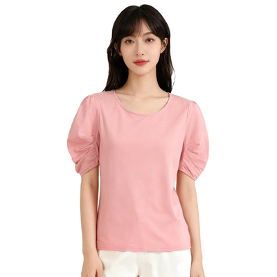 DMA系列-女式T恤泡泡袖休闲风圆领DMA876/DMA1760