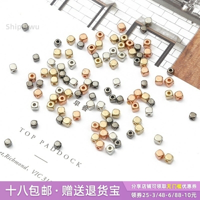 diy塑料手工项链饰品方形珠